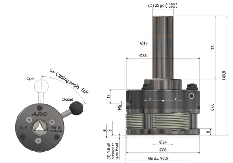 ARC Tools - A-2 Threading Head: Precision & Flexibility